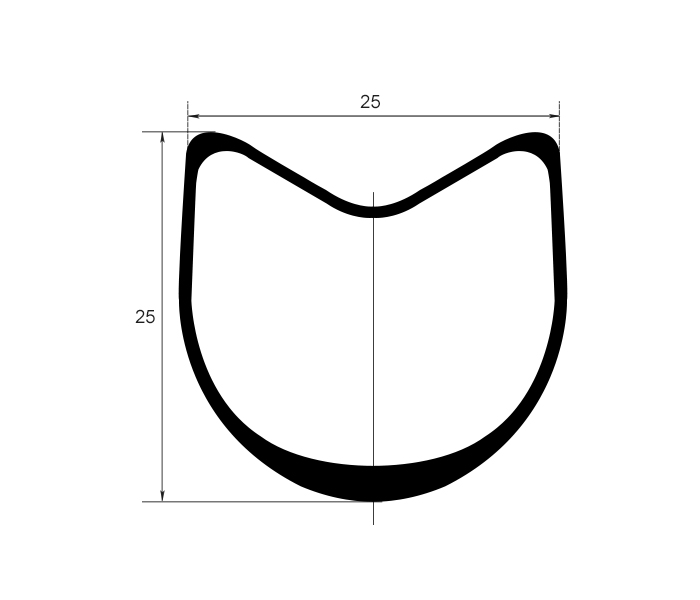 25mm deep tubular super light 25mm wide rims 700C with basalt braking ...