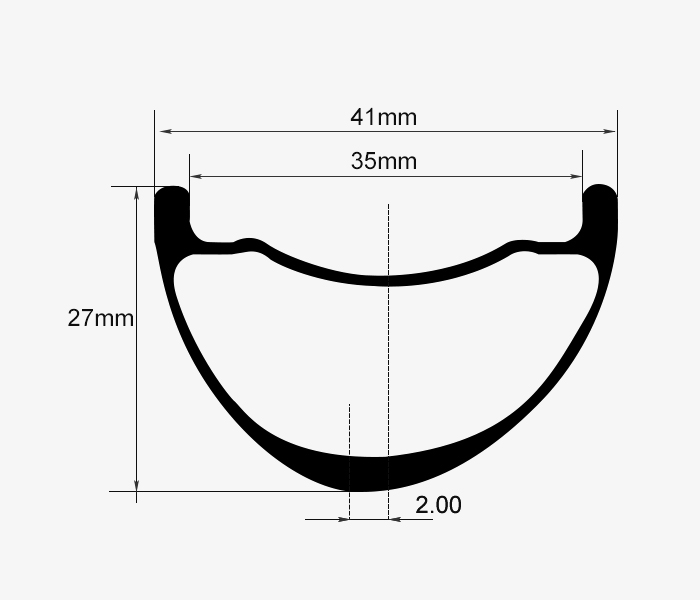 AM935 asymmetric rim profile carbon 29 inch carbon rims mtb