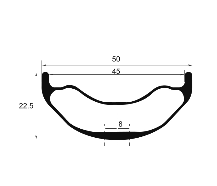 Carbon beadless 50mm wide 29 inch rims for 29 plus mountain bikes ...
