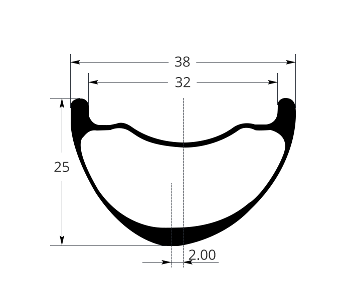 Hand-built EN932 asymmetric rim profile carbon fiber mtb 29er wheels