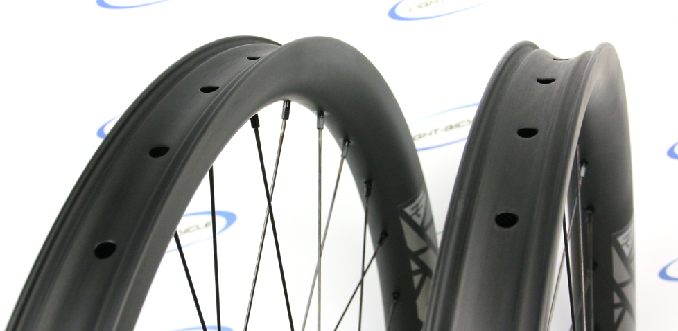 Hand-built carbon AM733 asymmetric 27.5 mtb Enduro 650B wheels tubeless ...