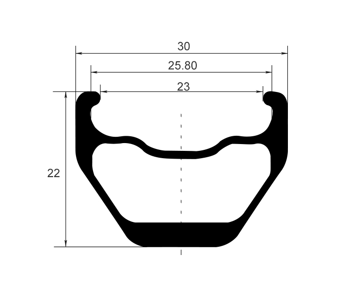 wider mtb 26er carbon bike rim 26 inch rims(tubeless-compatible)