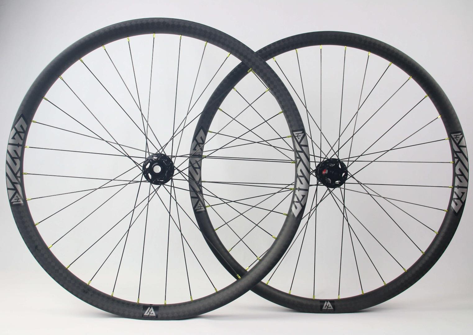 AM/EN933-33mm Inner/39mm Outer Widths, 28mm Depth Carbon Wheelset/12K ...