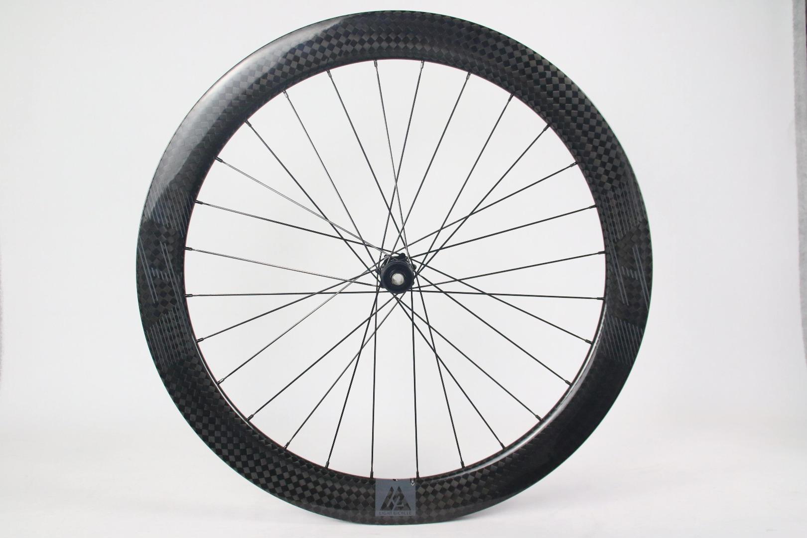 AR56-23mm Inner/30mm Outer Widths, 56mm Depth Carbon Wheelset/12K Glossy