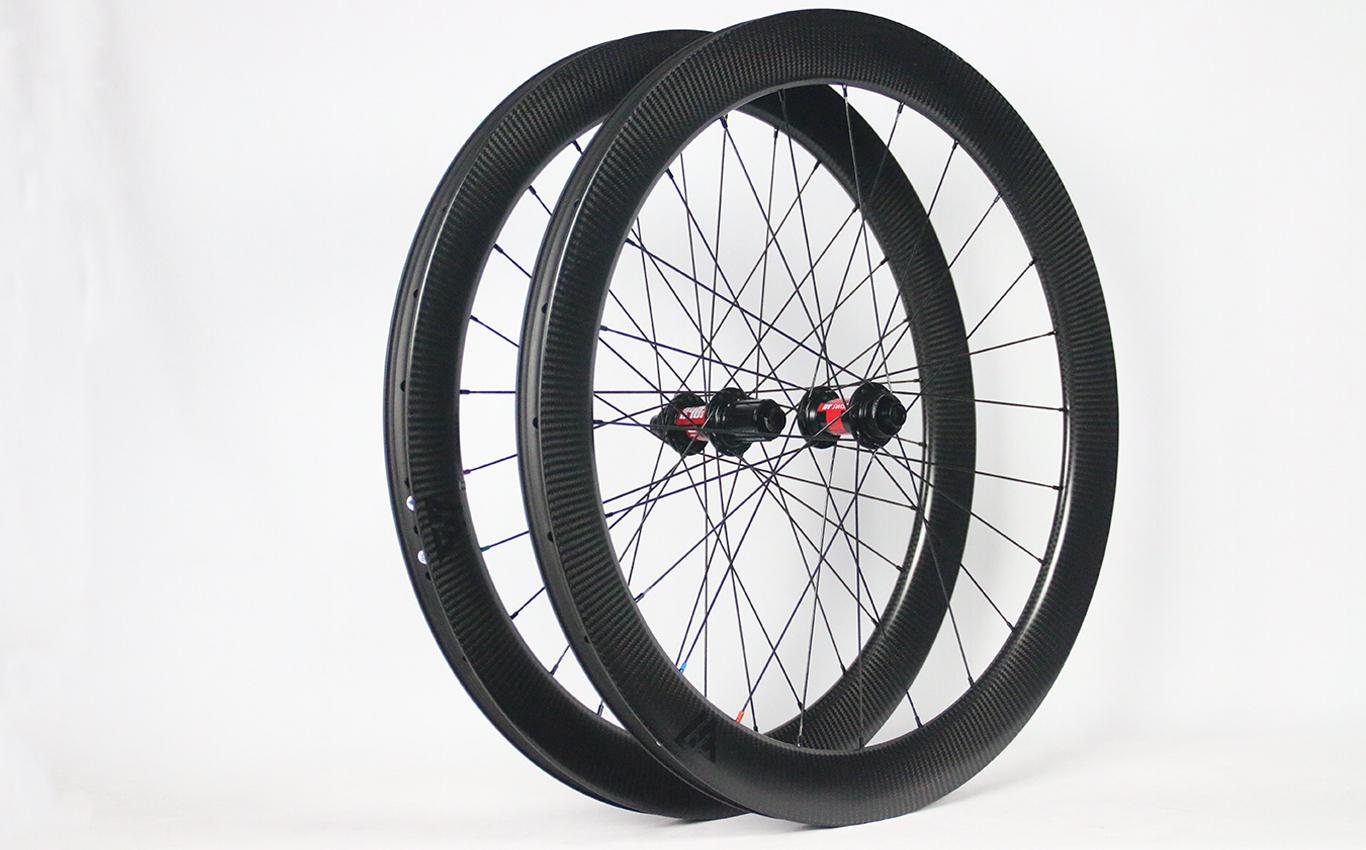 AR56-23mm Inner/30mm Outer Widths, 56mm Depth Carbon Wheelset/3K Twill ...