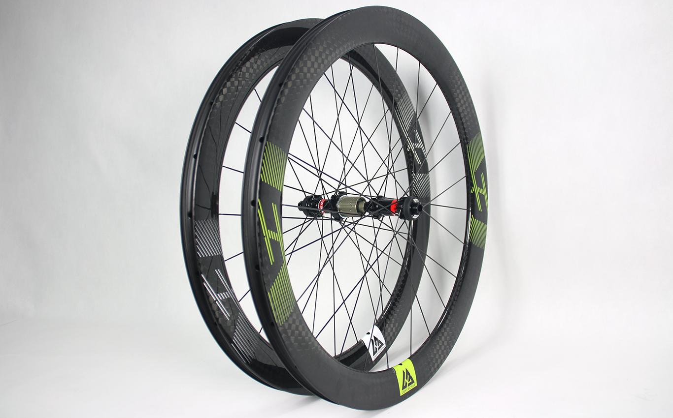 AR56-23mm Inner/30mm Outer Widths, 56mm Depth Carbon Wheelset/Mixed Colors