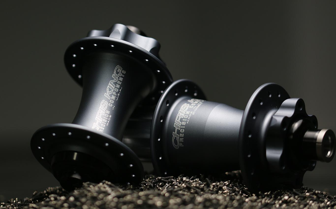 Chris King-ISO AB Front ISO B Rear Boost Hubset In Matte Slate Color