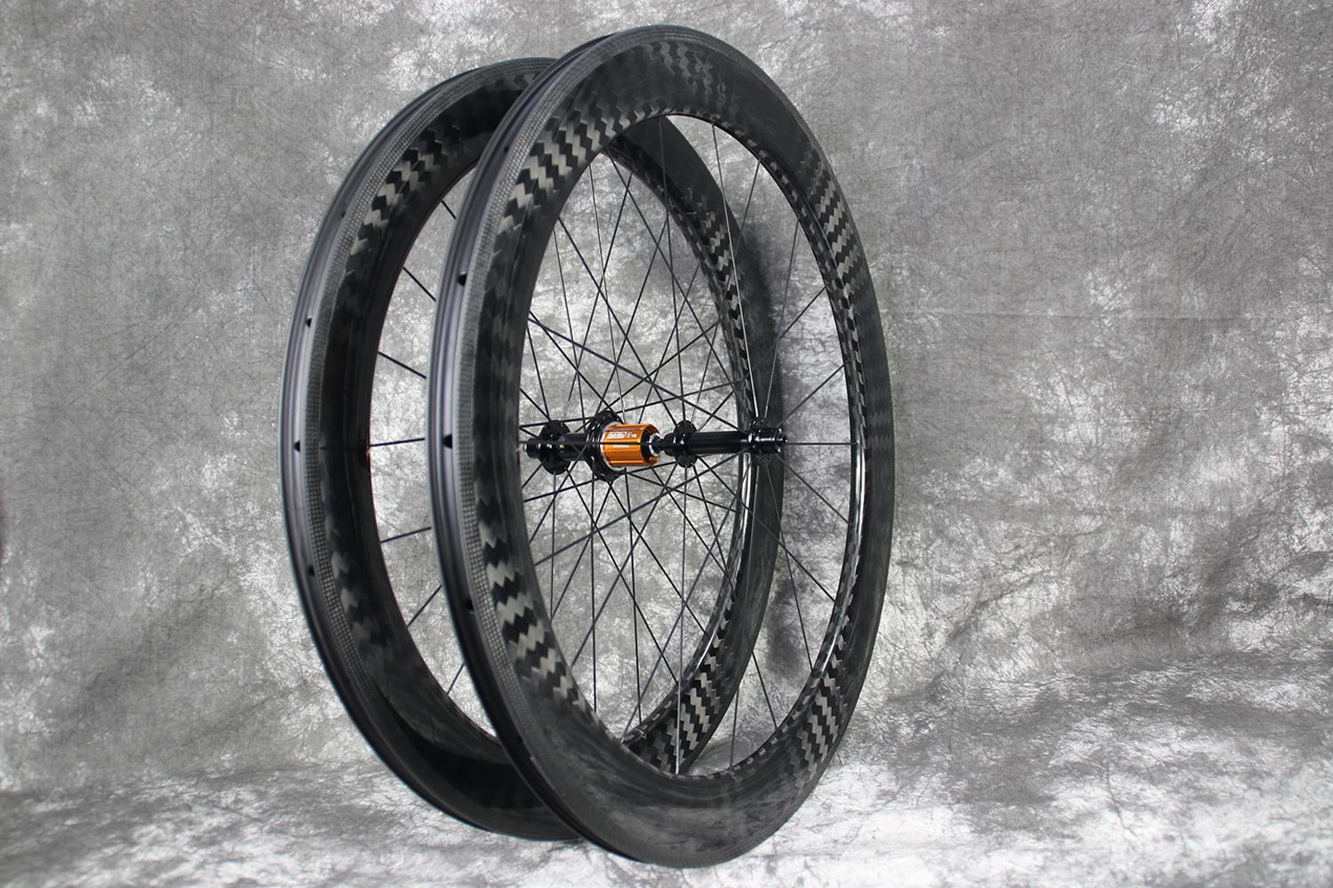 R65-18mm Inner/26mm Outer Widths, 65mm Depth Carbon Wheelset/12K Twill ...