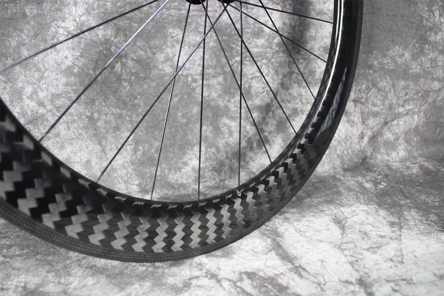R65-18mm Inner/26mm Outer Widths, 65mm Depth Carbon Wheelset/12K Twill ...
